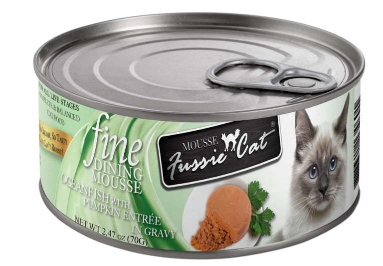 Fussie Cat Fine Dining Mousse Ocean Fish with Pumpkin Entree in Gravy ...